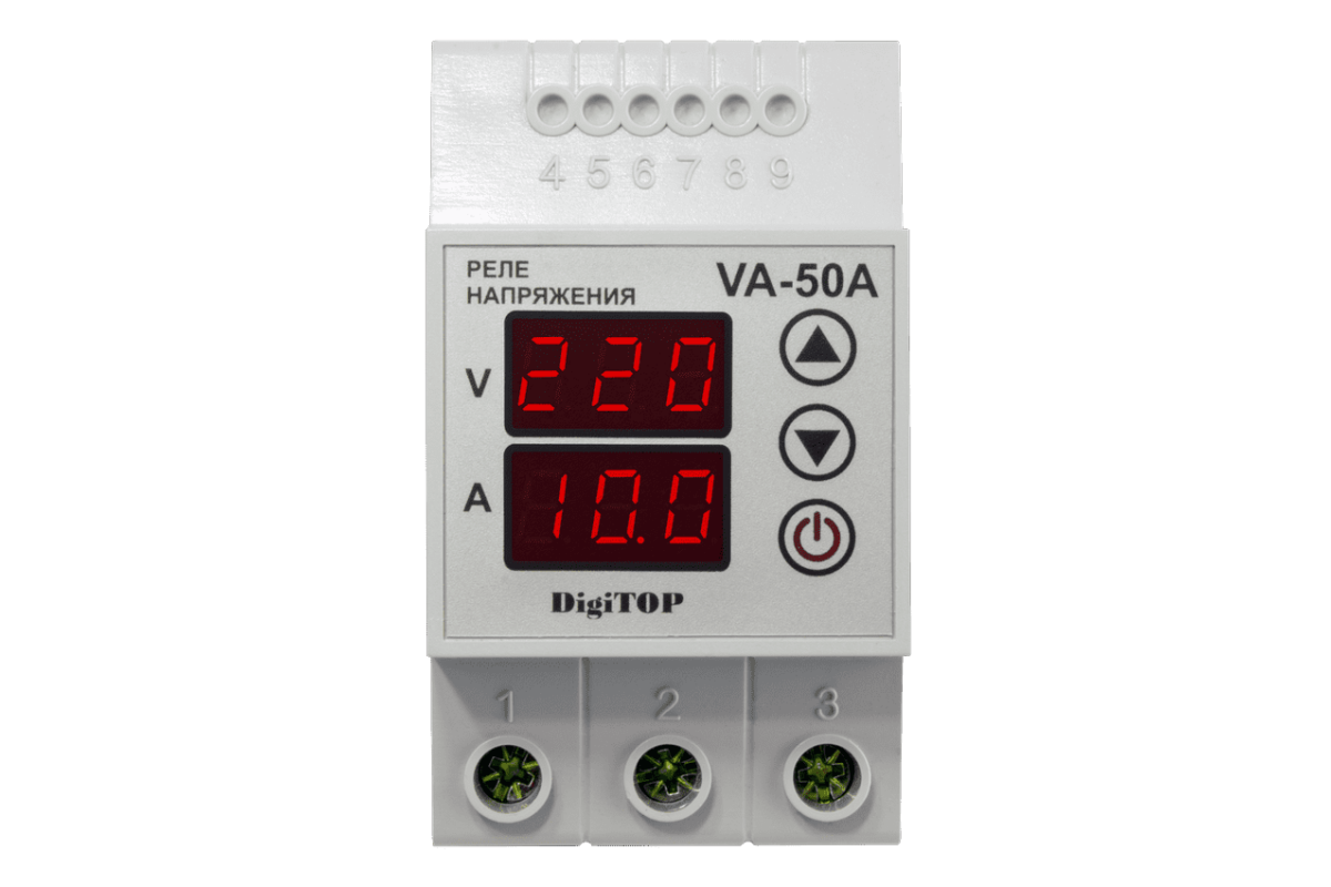 Реле напряжения/тока DigiTOP VA-50A купить в Минске по выгодной цене